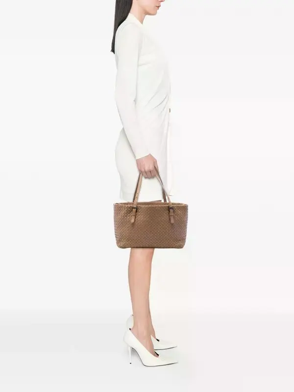 Bottega Veneta 2012-2026 Medium Nappa Intrecciato Cesta Tote Bag