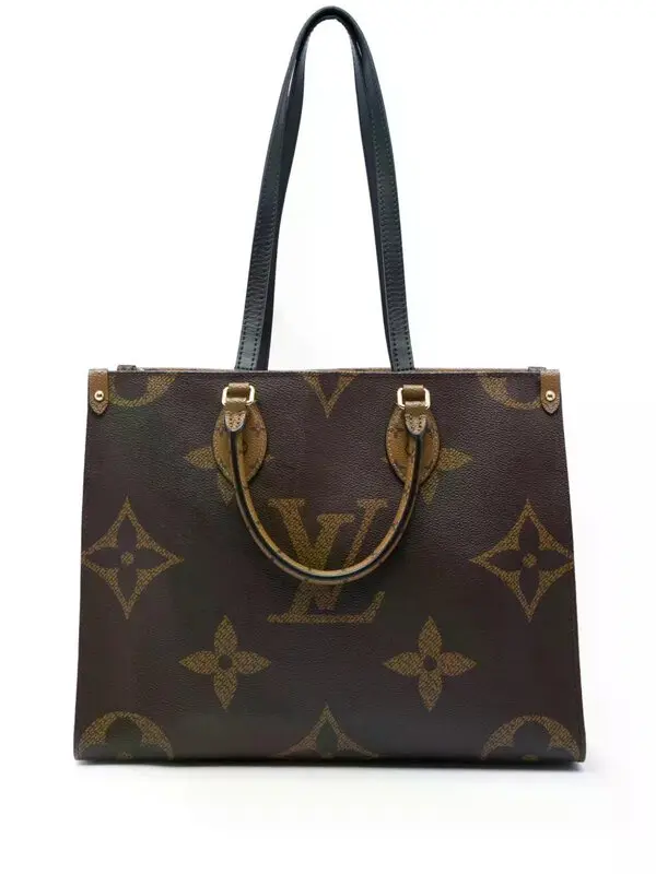 LOUIS VUITTON 2021 Monogram Reverse Giant Onthego Mm Satchel