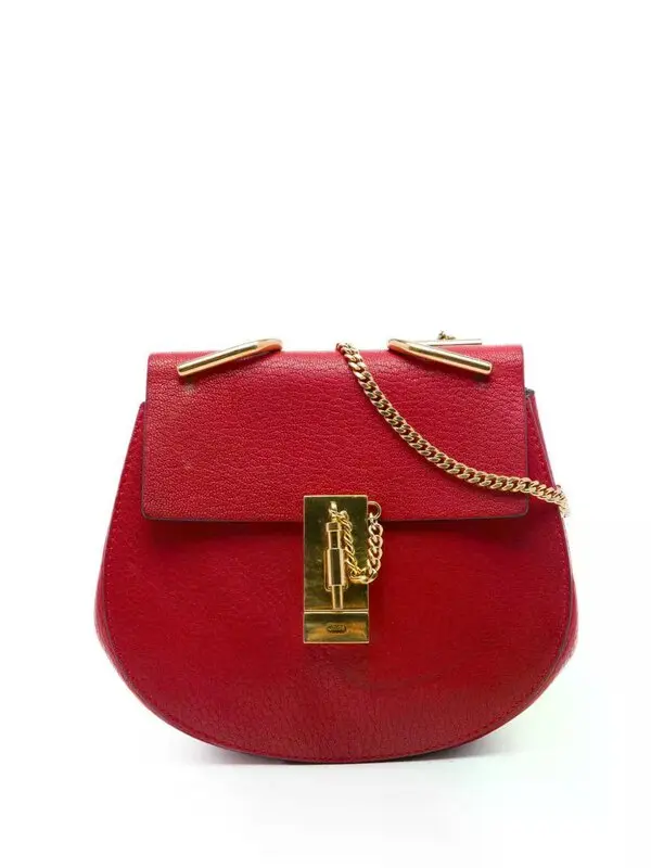 Chloé 2016 Mini Leather Drew Crossbody Bag - Red