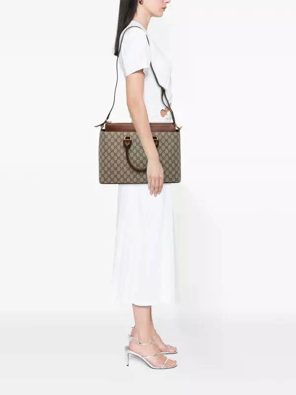 Gucci 2016-2026 Large Gg Supreme Linea Satchel Bag
