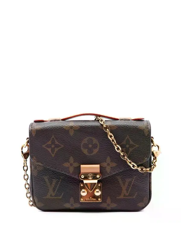 LOUIS VUITTON 2001-2026 Monogram Micro Pochette Metis Satchel