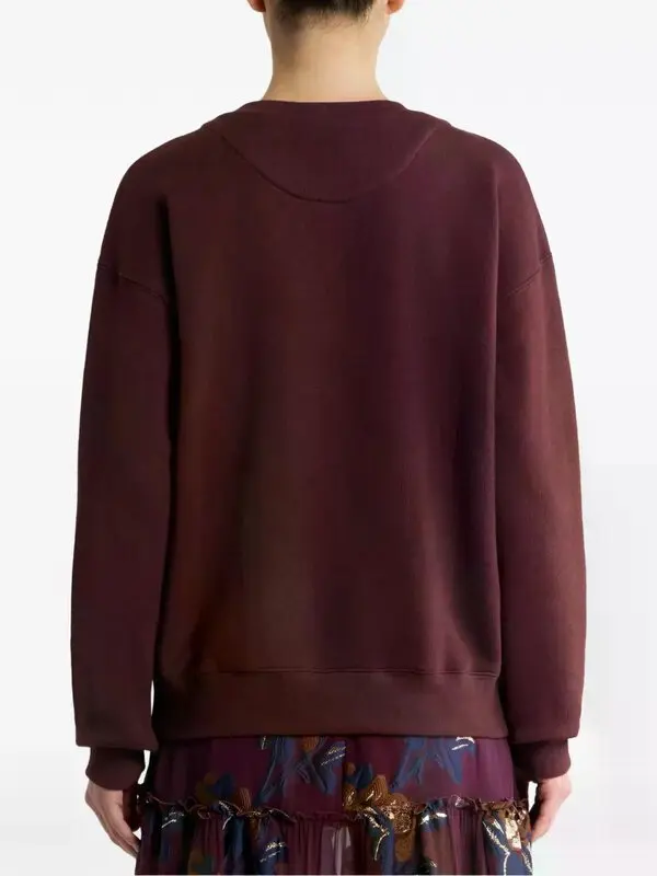 Etro Cotton Sweatshirt With Pegaso-print And Logo