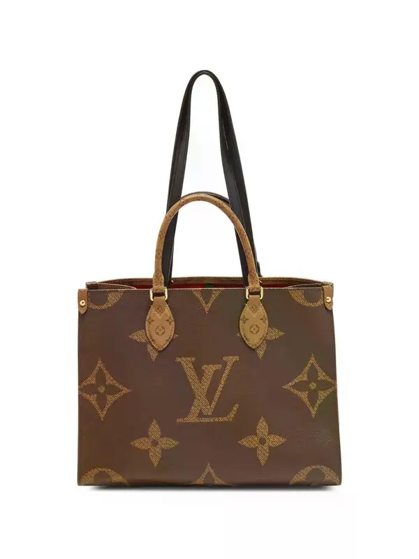 LOUIS VUITTON Onthego Mm Monogram Giant Reverse Tote Bag - Brown
