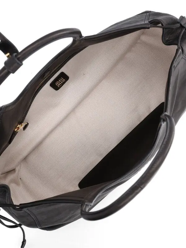Miu Miu Ivy Shopping Bag - Black