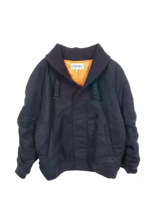 Loewe 2010s Leather-patch Oversize Bomber Jacket