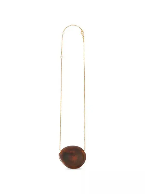 JOSEPH Bean Resin-pendant Chain Necklace - Gold