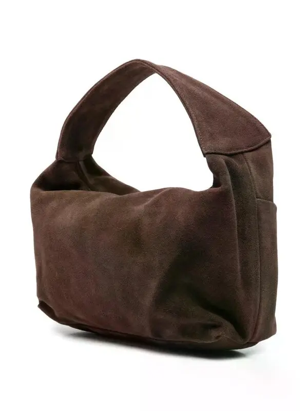 Gimaguas Suede Slip-pocket Tote Bag - Brown