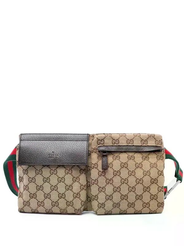 Gucci 2016-2026 Gg Web Double Canvas Belt Bag