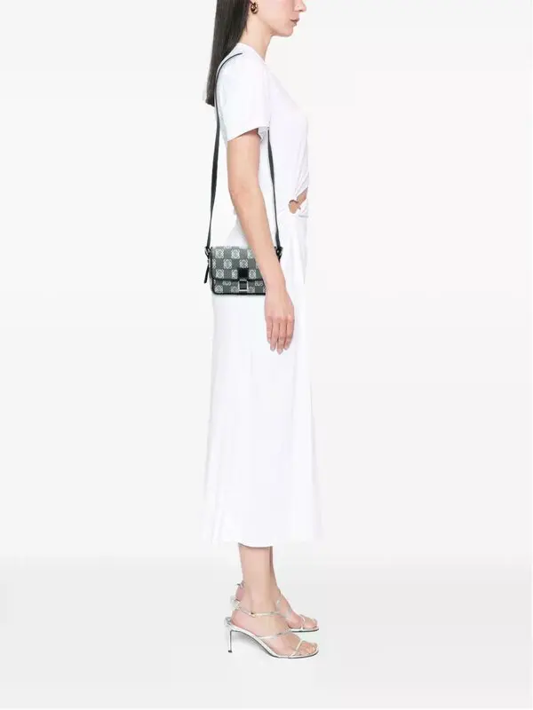 Loewe 2003 Anagram Canvas Flap Crossbody Bag