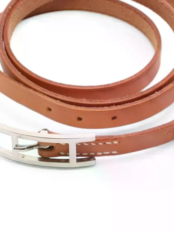 Hermès 2010s 3 Api Leather Bracelet