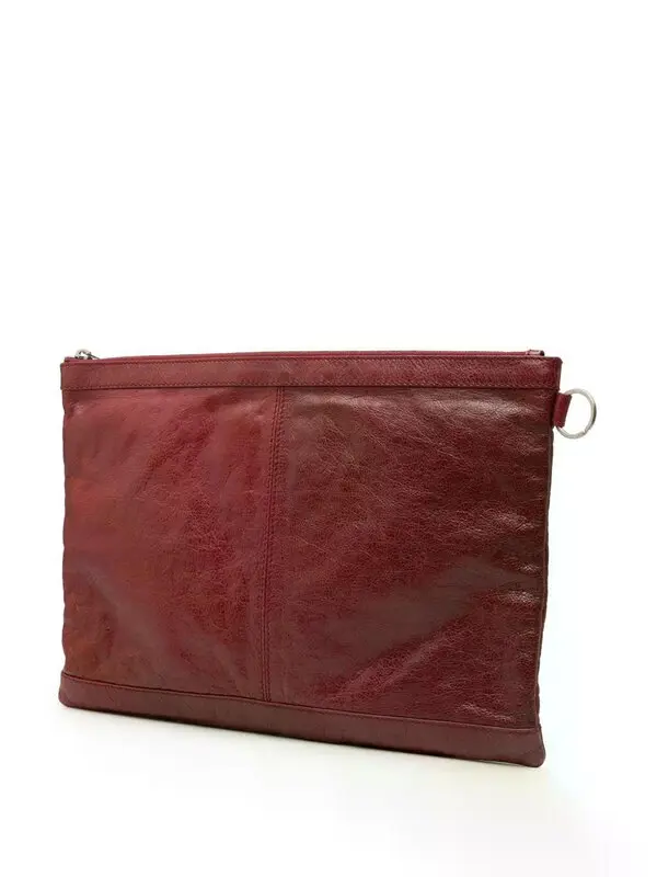 Balenciaga 2012 Lambskin Motocross Classic Clip L Clutch Bag