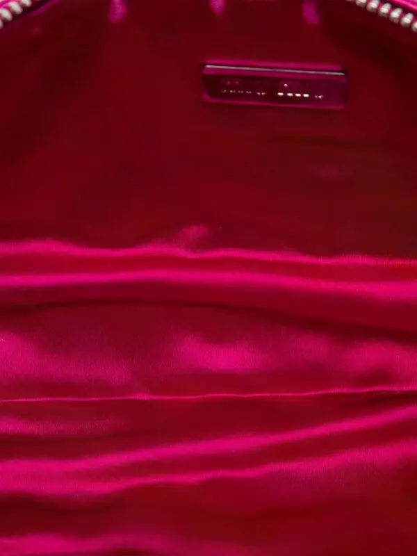 Miu Miu 2010-2026 Sequin And Leather Wristlet Clutch Bag