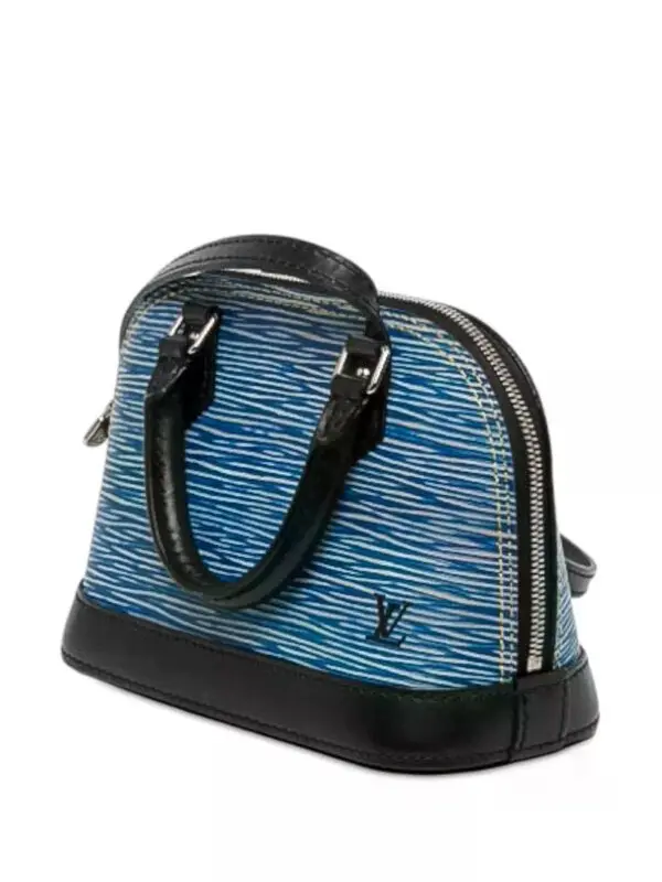 LOUIS VUITTON 2016 Epi Denim Nano Alma Satchel