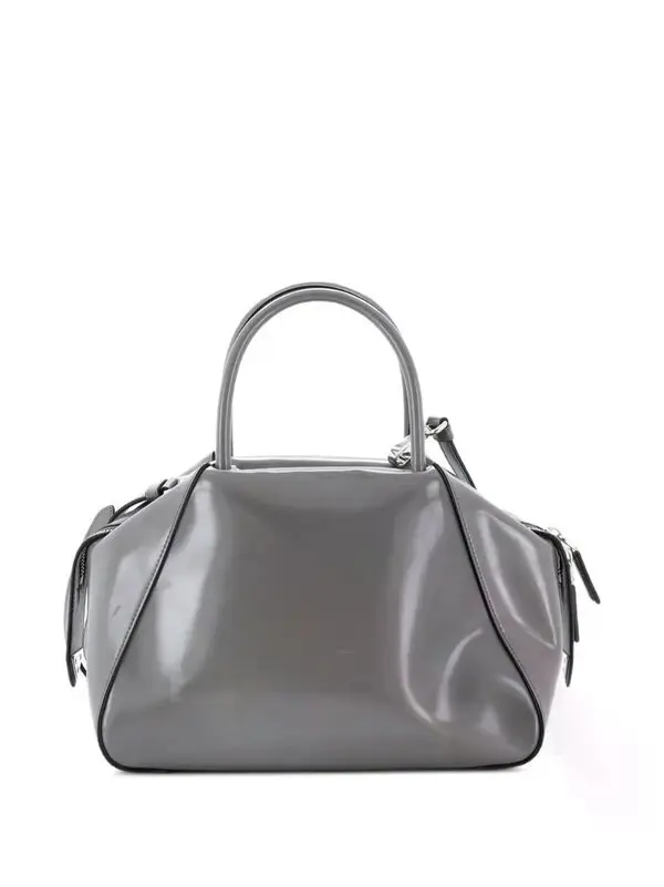 Prada Supernova Handbag Brushed Leather Medium Satchel - Grey