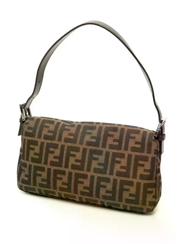 Fendi 20th Century Zucca Canvas Baguette Shoulder Bag