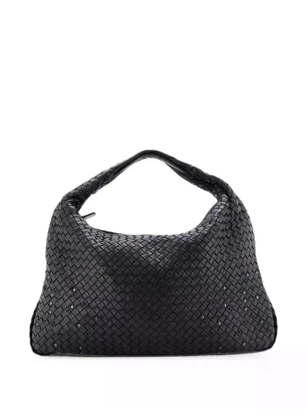 Bottega Veneta Veneta Intrecciato Nappa Large Hobo Bag - Black