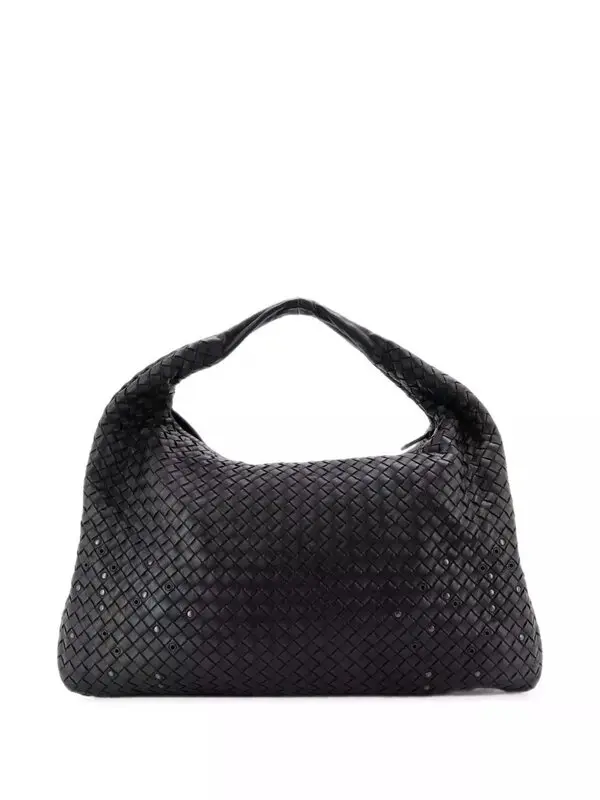 Bottega Veneta Veneta Intrecciato Nappa Large Hobo Bag - Black