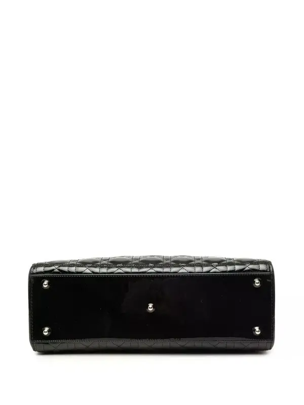 Dior 2011 Large Patent Cannage Lady Satchel