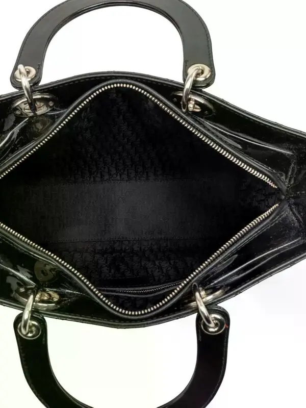 Dior 2011 Large Patent Cannage Lady Satchel