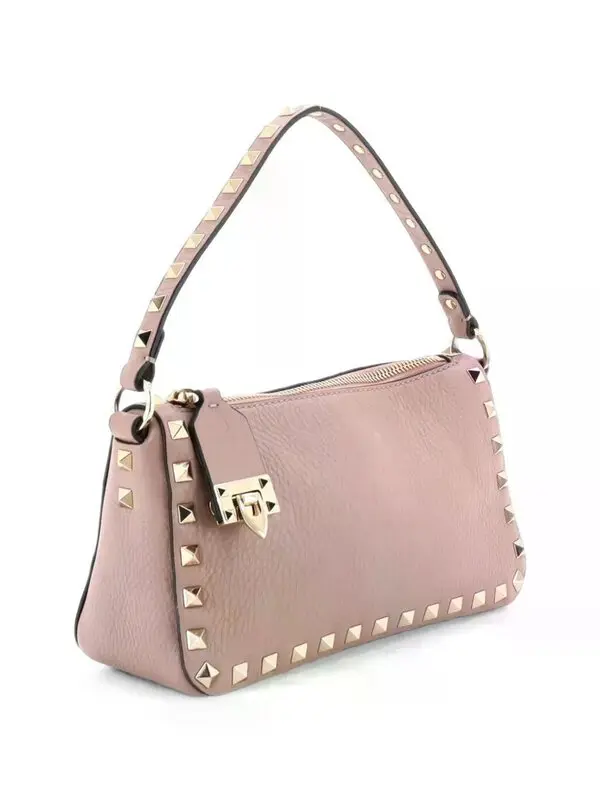Valentino Garavani Rockstud Zip Pochette Leather Small Shoulder Bag