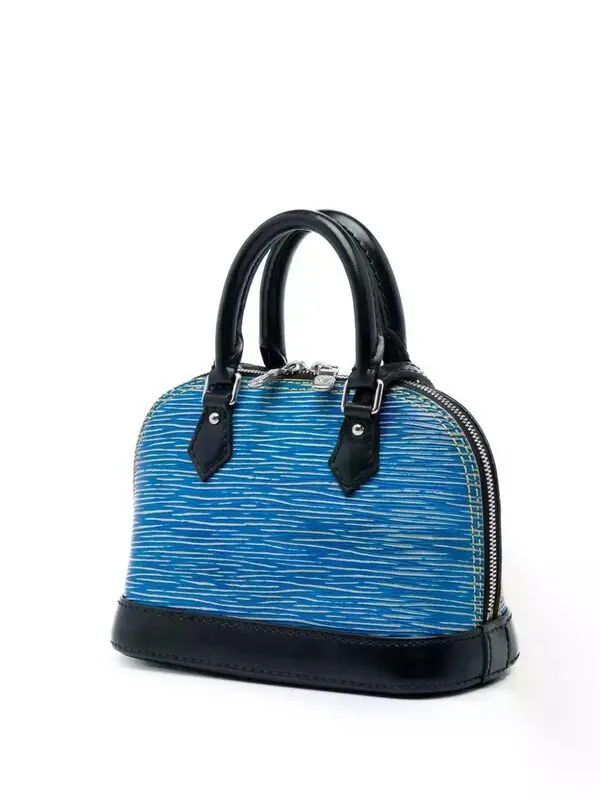 LOUIS VUITTON 2015 Epi Denim Alma Bb Satchel