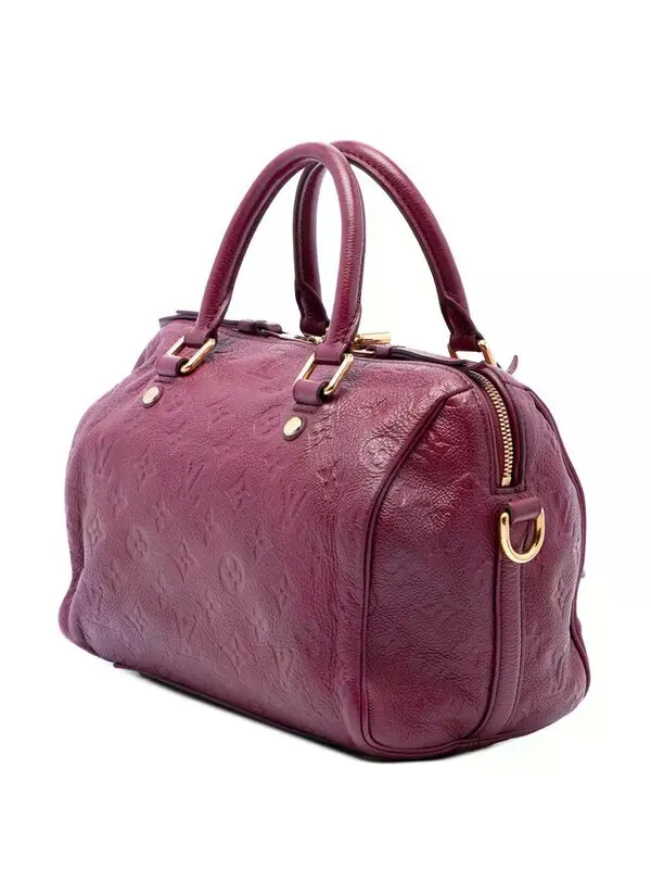 LOUIS VUITTON 2012 Monogram Empreinte Speedy Bandouliere 25 Satchel