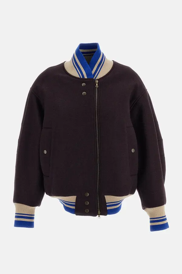 Dries Van Noten Valdi Wool Bomber Jacket - Multicolor