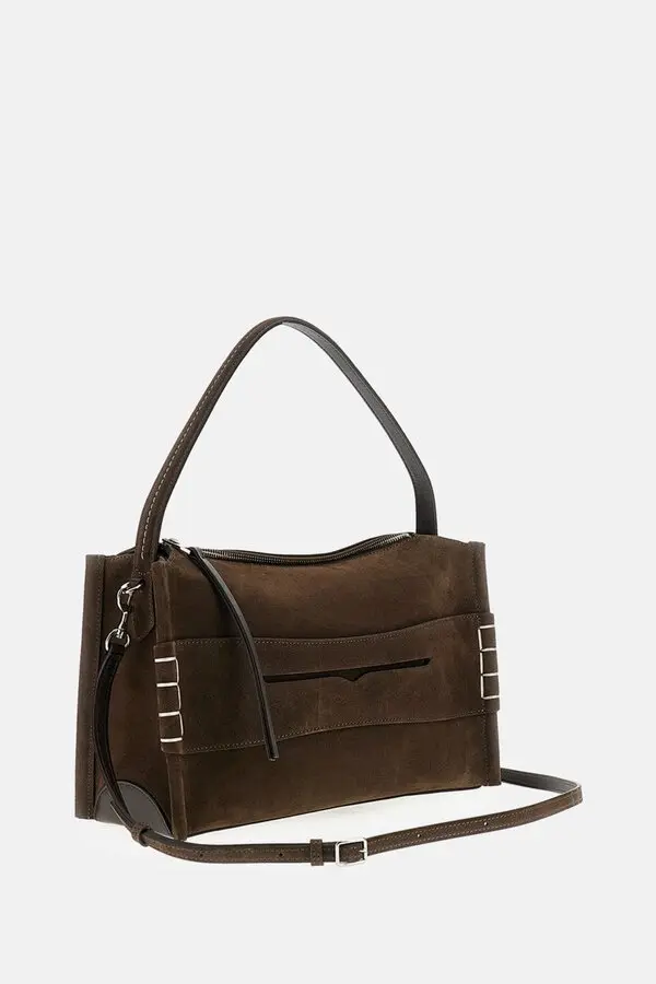 JW Anderson Suede Leather Loafer Bag - Multicolor