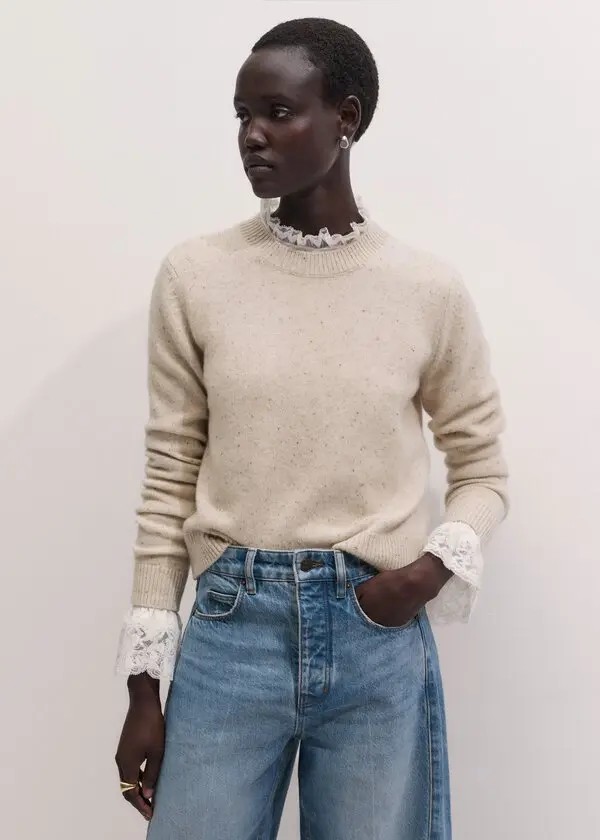 ME+EM Relaxed Crop Sweater