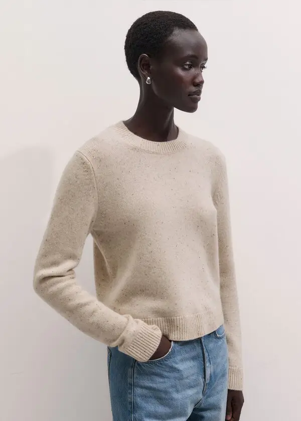 ME+EM Relaxed Crop Sweater