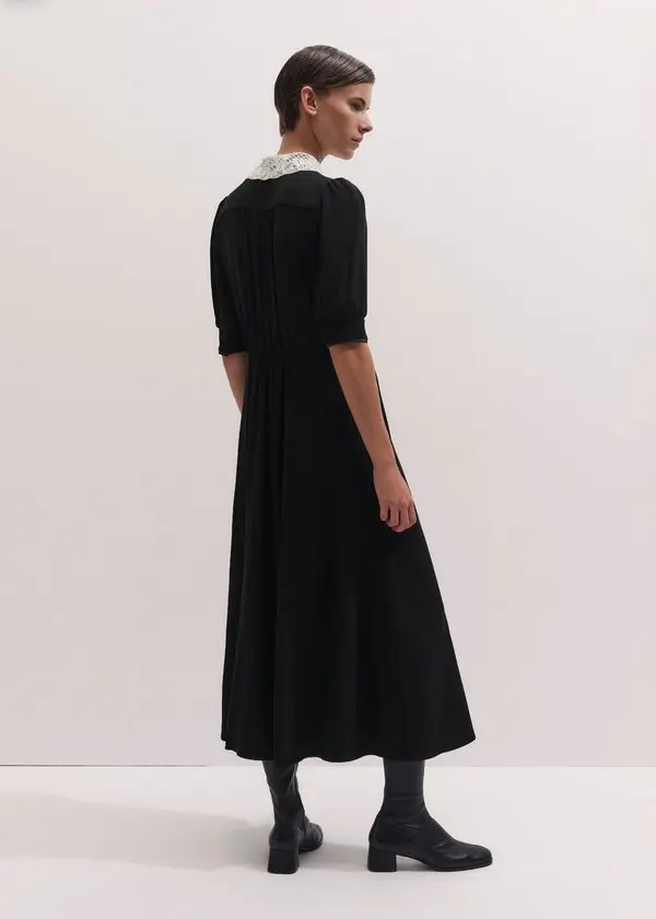 ME+EM Lace Collar Am-pm Maxi Dress