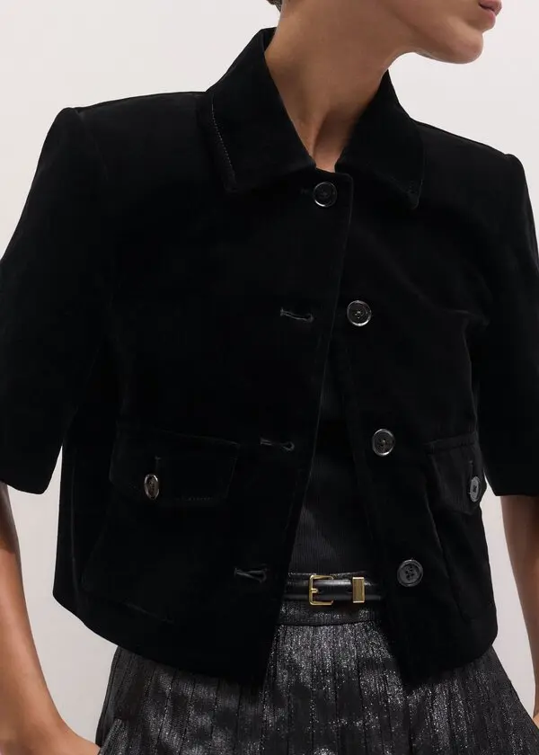 ME+EM Cropped Evening Jacket