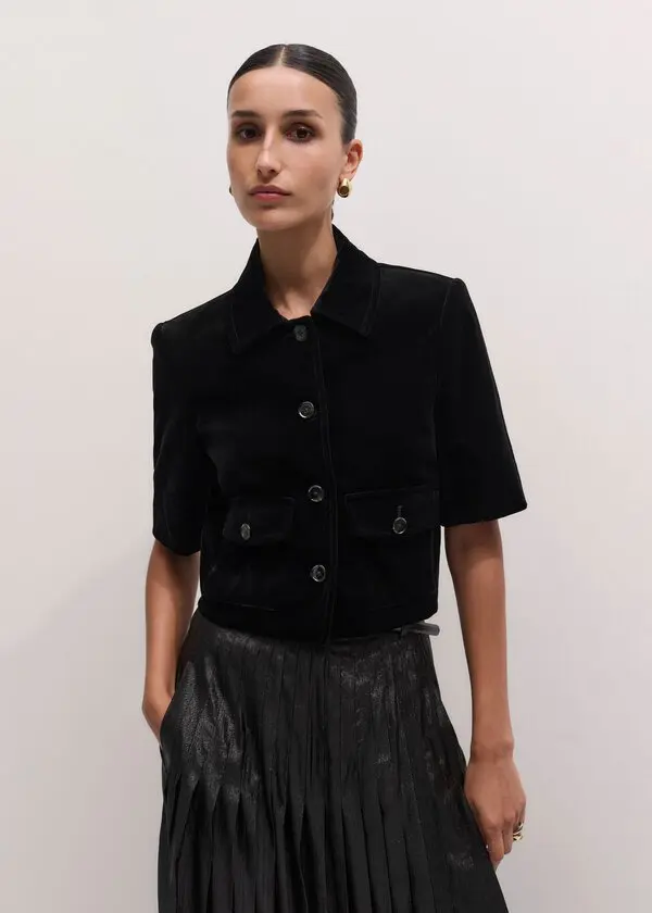 ME+EM Cropped Evening Jacket