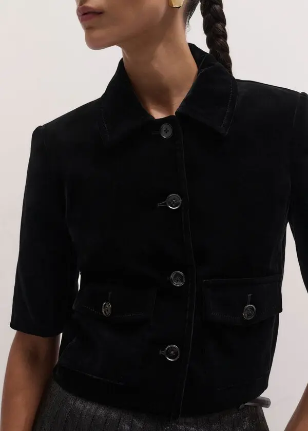 ME+EM Cropped Evening Jacket