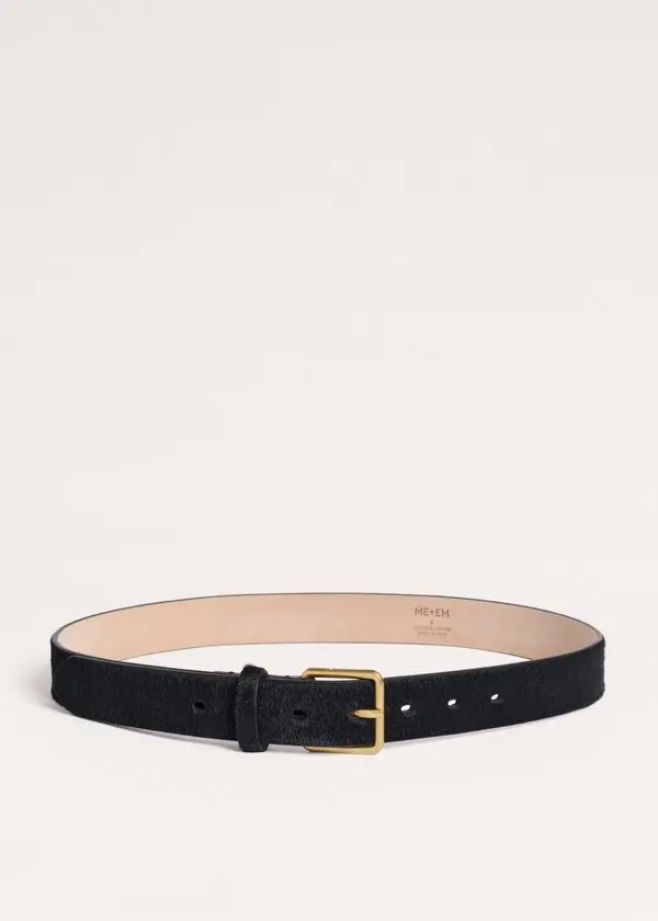 ME+EM 28mm Square Buckle Belt - Black