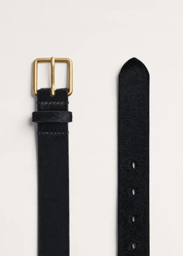 ME+EM 28mm Square Buckle Belt - Black
