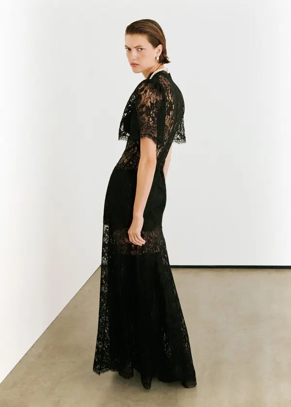 ME+EM Fluid Lace Full Length Gown + Slip