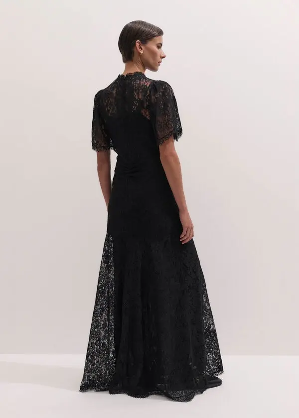 ME+EM Fluid Lace Full Length Gown + Slip