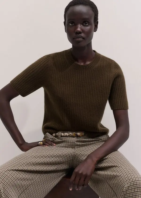 ME+EM Merino Rib Straight Knit Tee