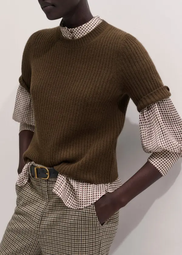 ME+EM Merino Rib Straight Knit Tee