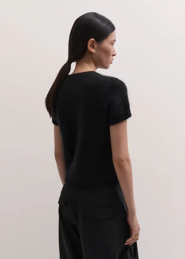 ME+EM Brushed Wool Shrunken Baby Tee
