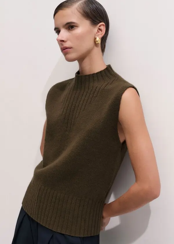 ME+EM Merino Straight Knit Vest