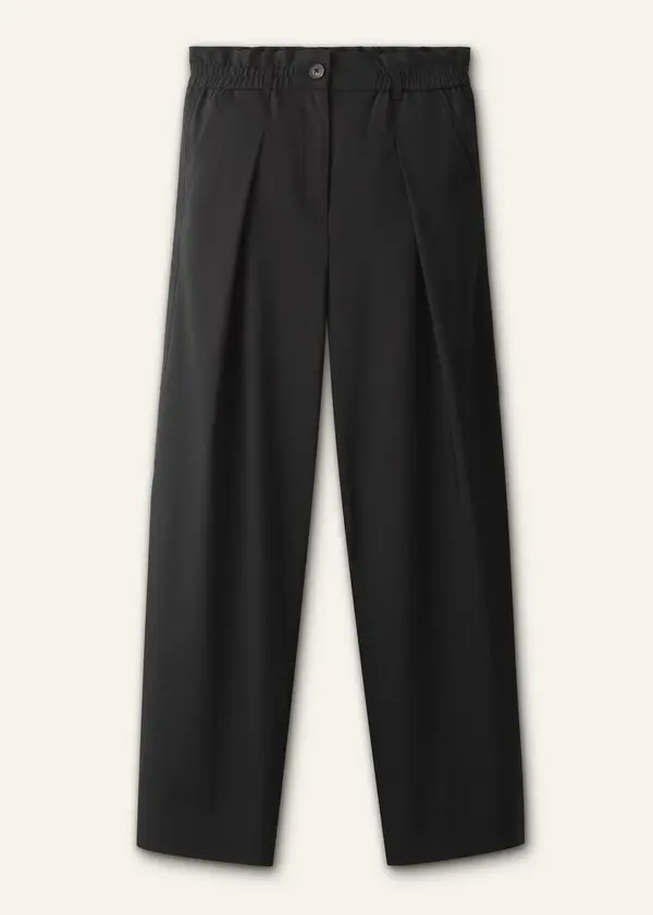 ME+EM Gathered Waist Taper Pant
