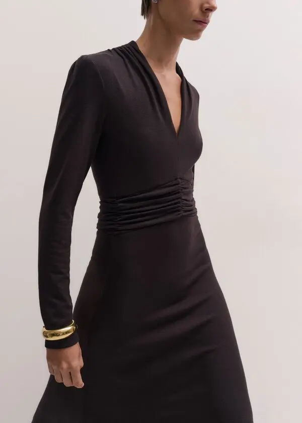 ME+EM V Neck Maxi Dress