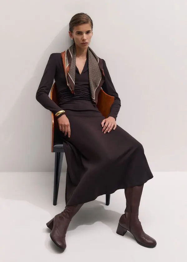 ME+EM V Neck Maxi Dress