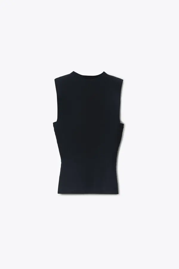 Alexander Wang Debossed Logo Tank - Black