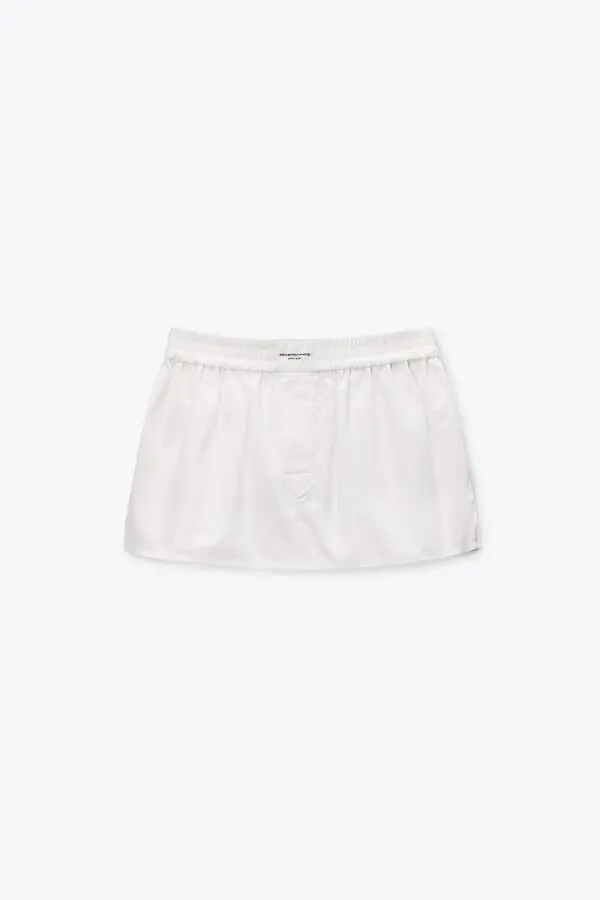 Alexander Wang Mid-rise Mini Boxer Skort - White