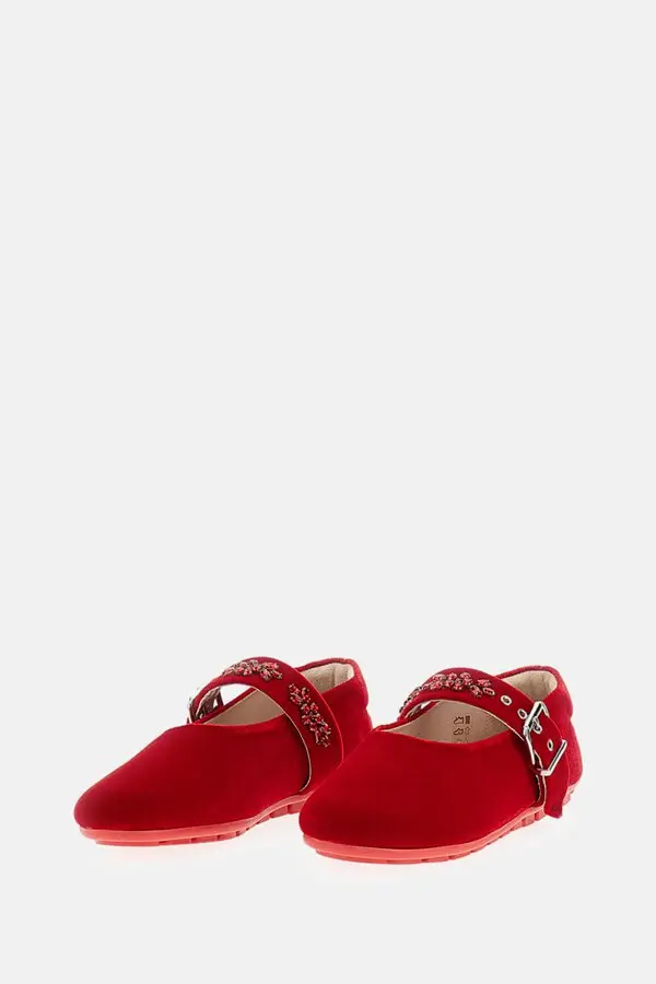 Simone Rocha Mary Jane Ballerina With Crystals
