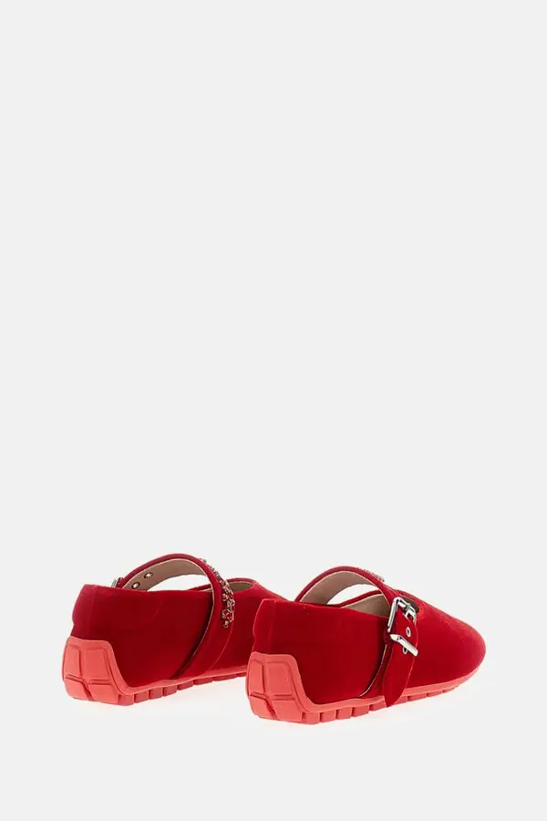 Simone Rocha Mary Jane Ballerina With Crystals
