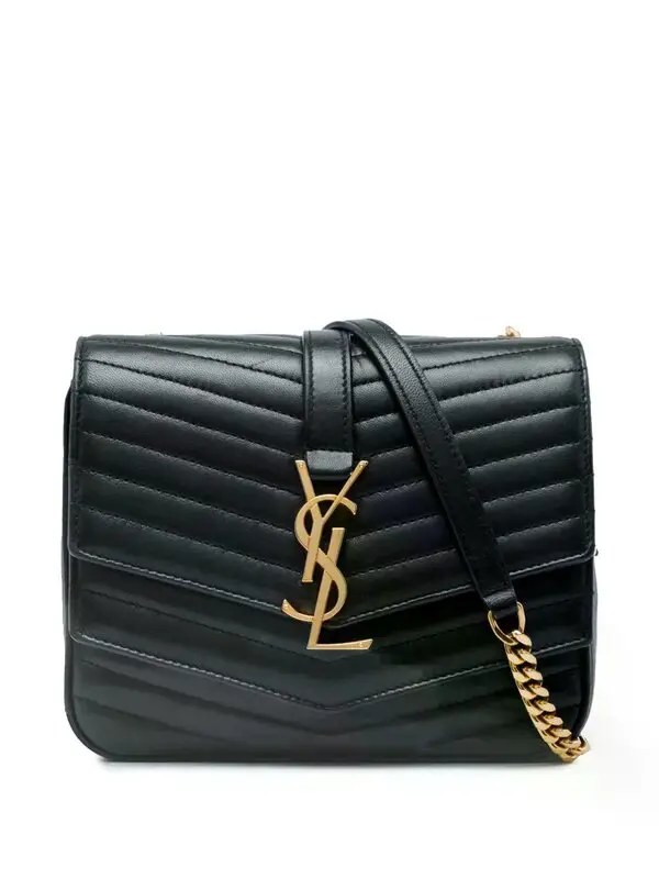 Saint Laurent 2018 Small Chevron Lambskin Monogram Sulpice Bag Crossbody Bag